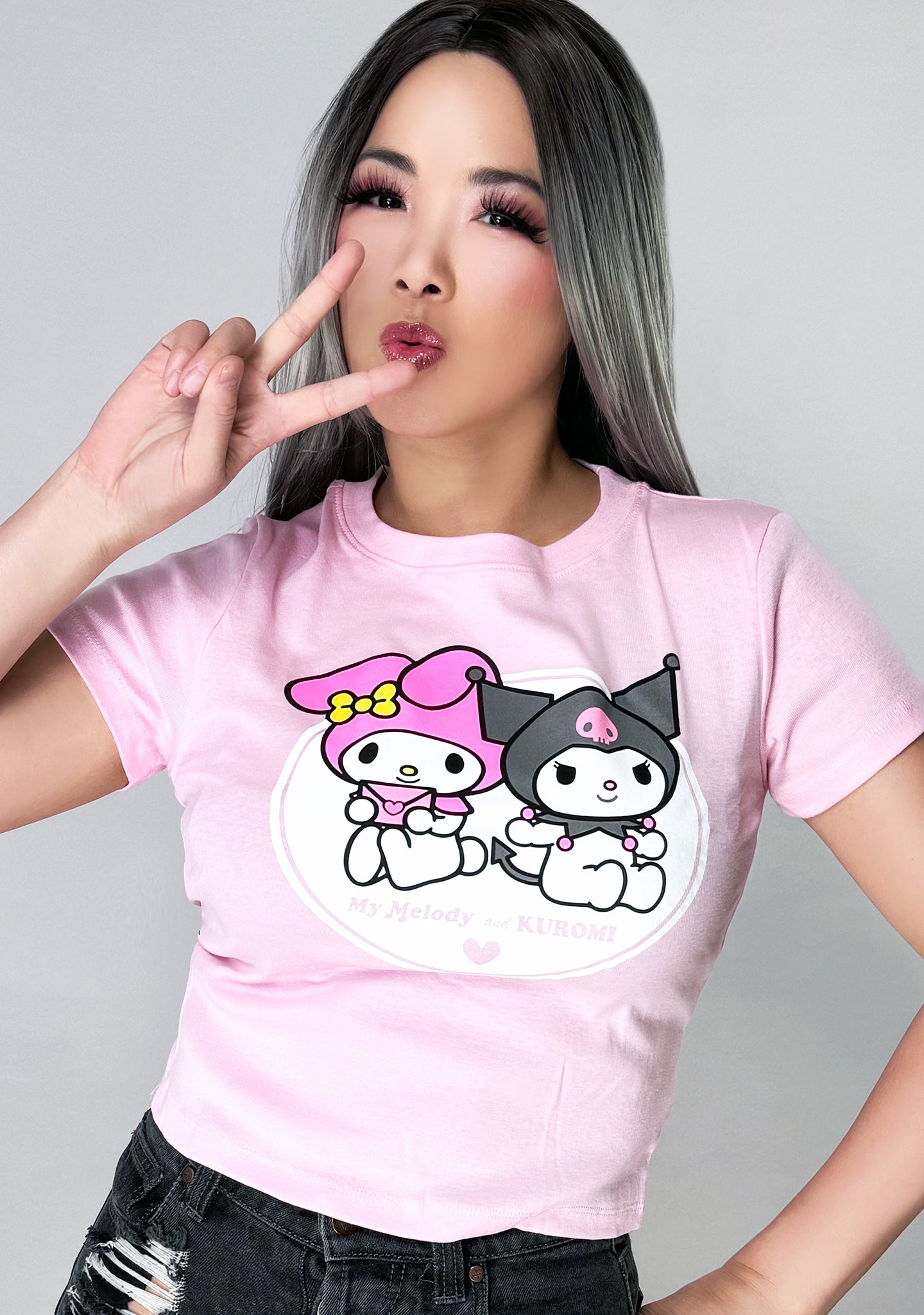 Bioworld X Sanrio My Melody And Kuromi Bff Tee Tsf5yd9kmipp Lasr La