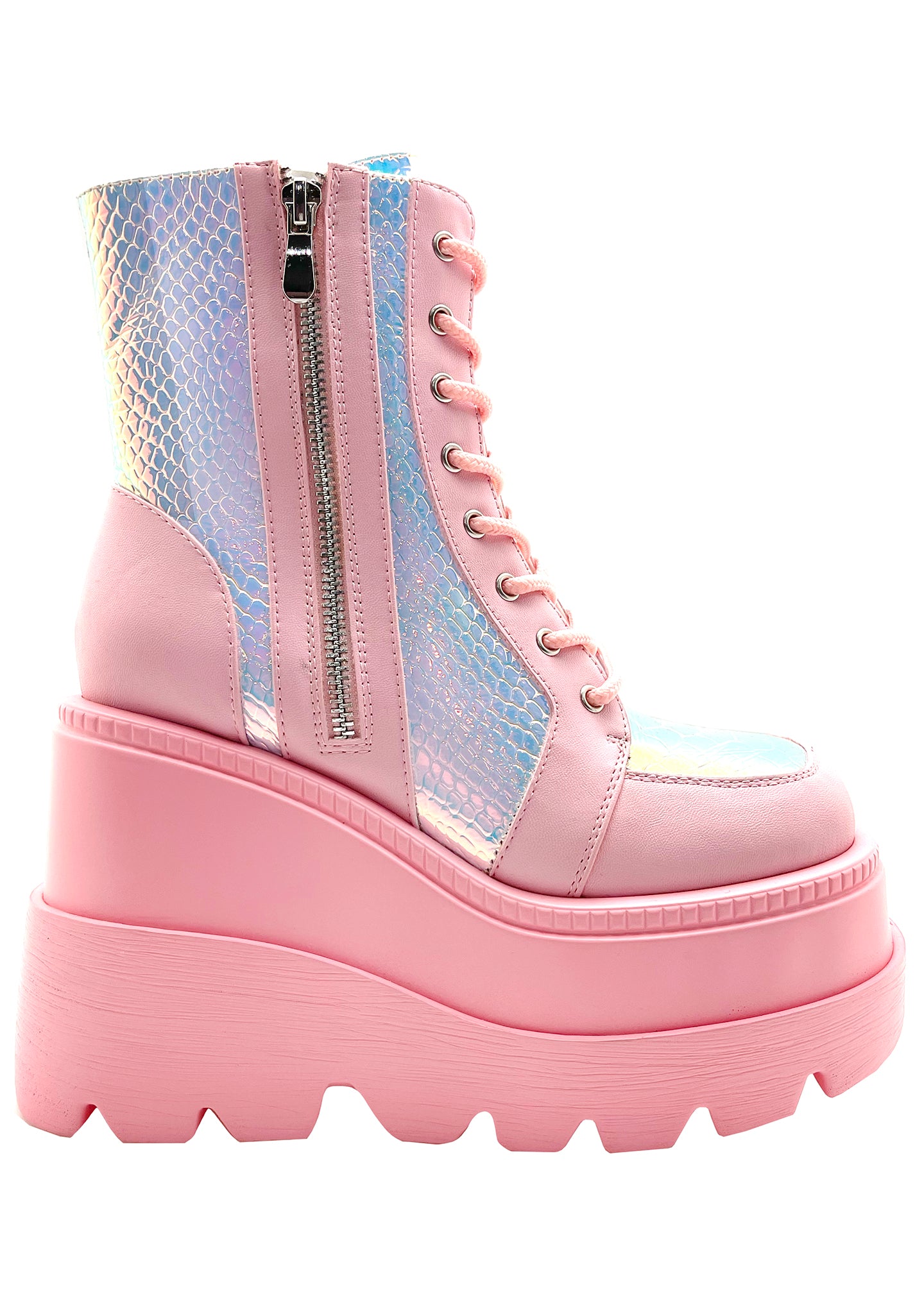 Cape Robbin X LASR Exclusive RADIO Pink Poison Pink Platform Boots ...