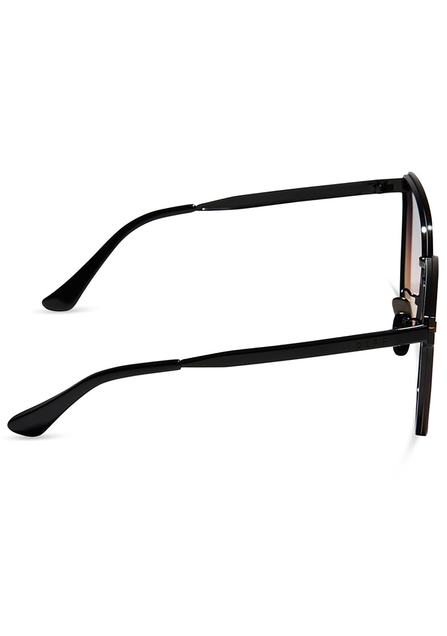 DIFF Eyewear Bella V Sunglasses in Matte Black/Twilight | LASR – LA ...