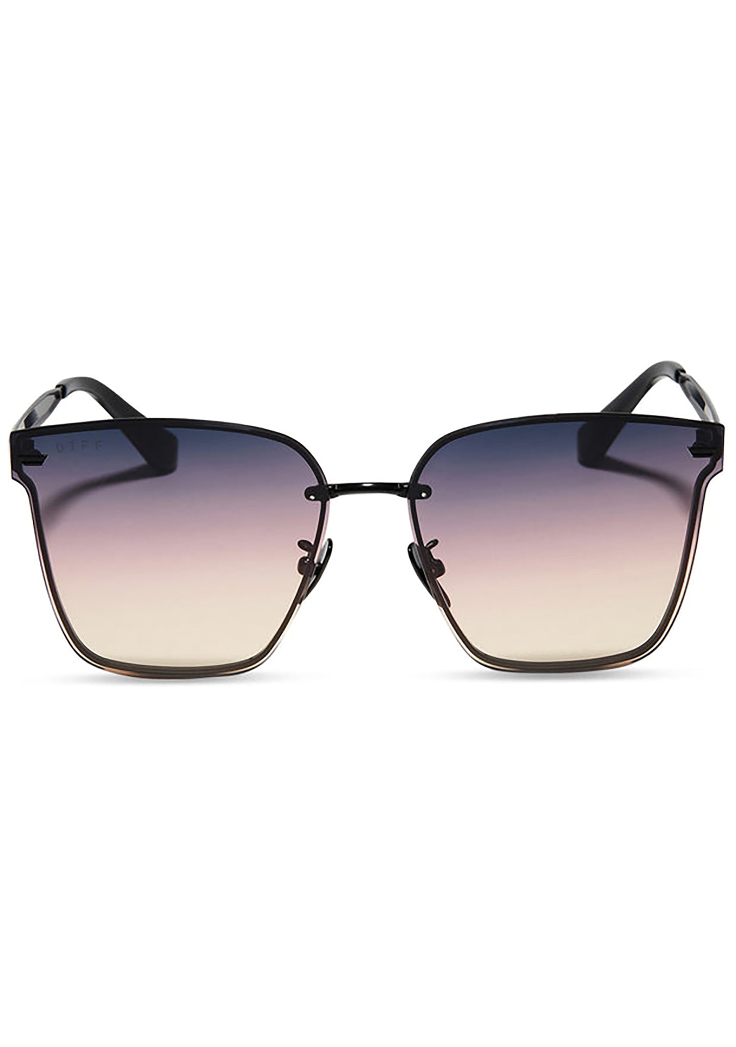 DIFF Eyewear Bella V Sunglasses in Matte Black/Twilight | LASR – LA ...