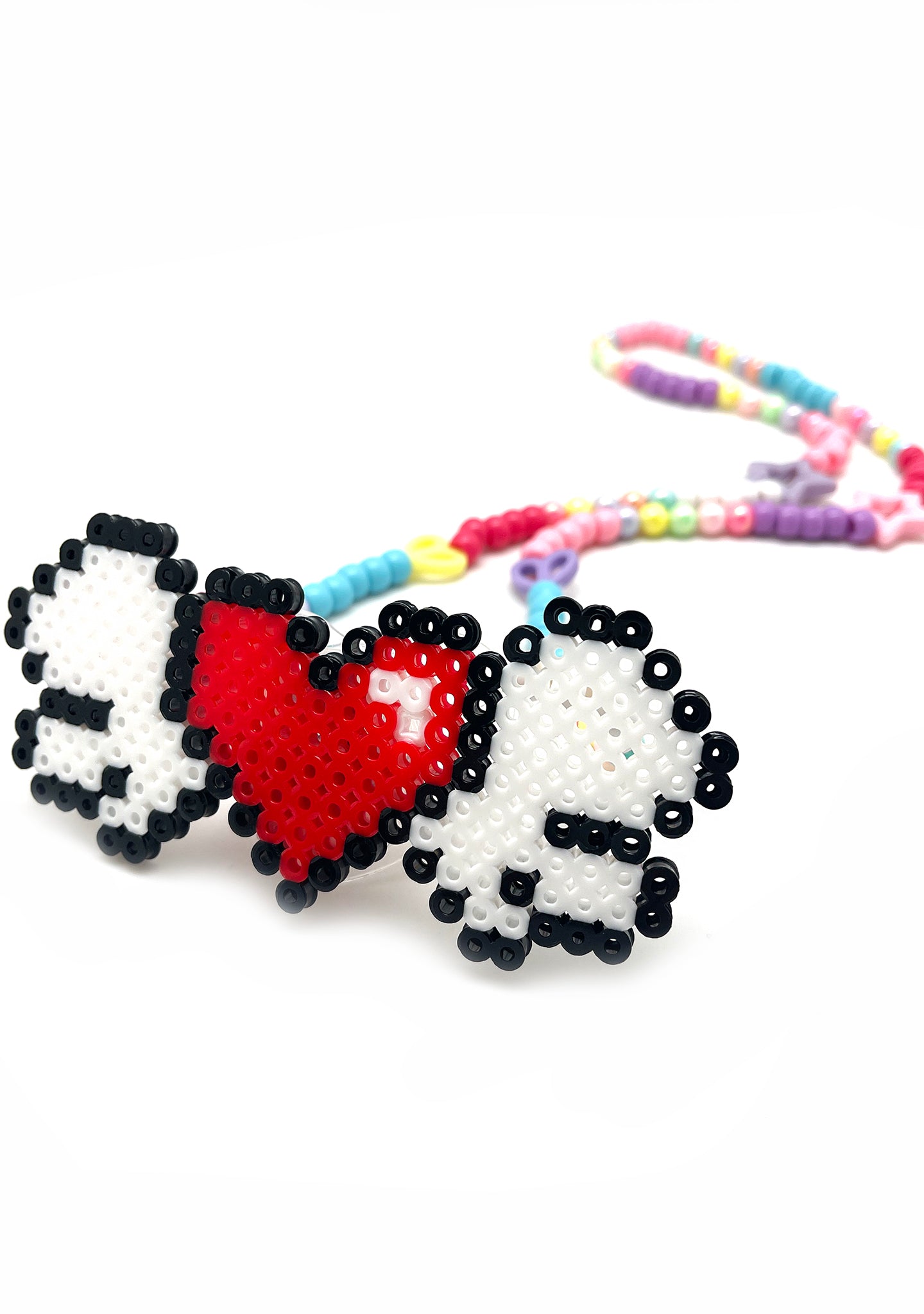LASR Sweetheart Synthwave Light Up Pacifier Rave Kandi Necklace | LASR ...