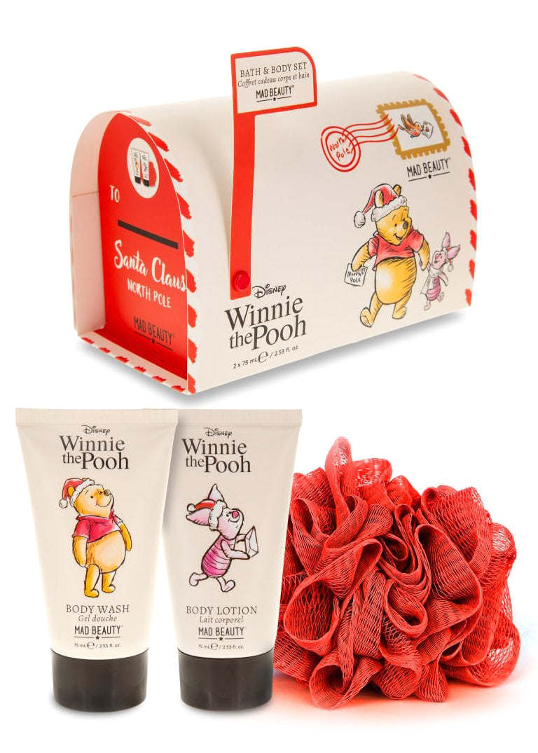 Mad Beauty x Disney Winnie the Pooh Holiday Mailbox 3PC Bath & Body Set ...