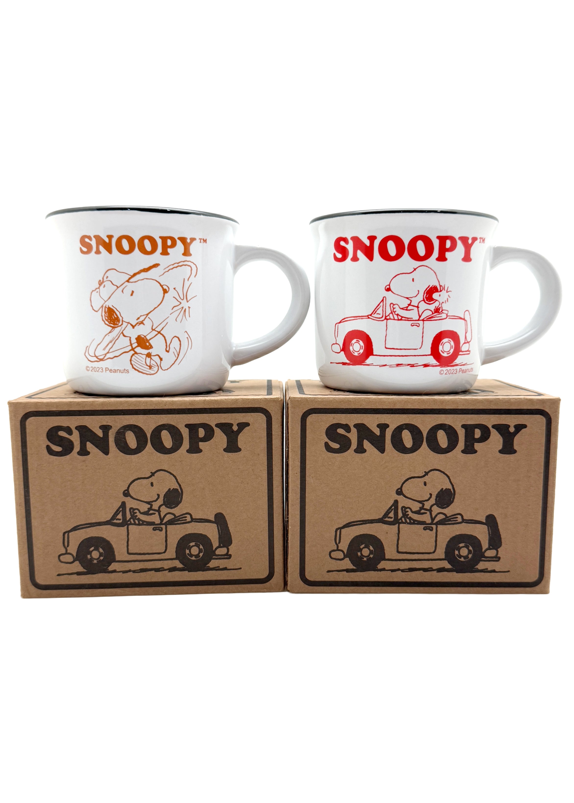 Peanuts UT2709031 Snoopy Road Trip Mugs -2PC Set | LASR – LA Style Rush