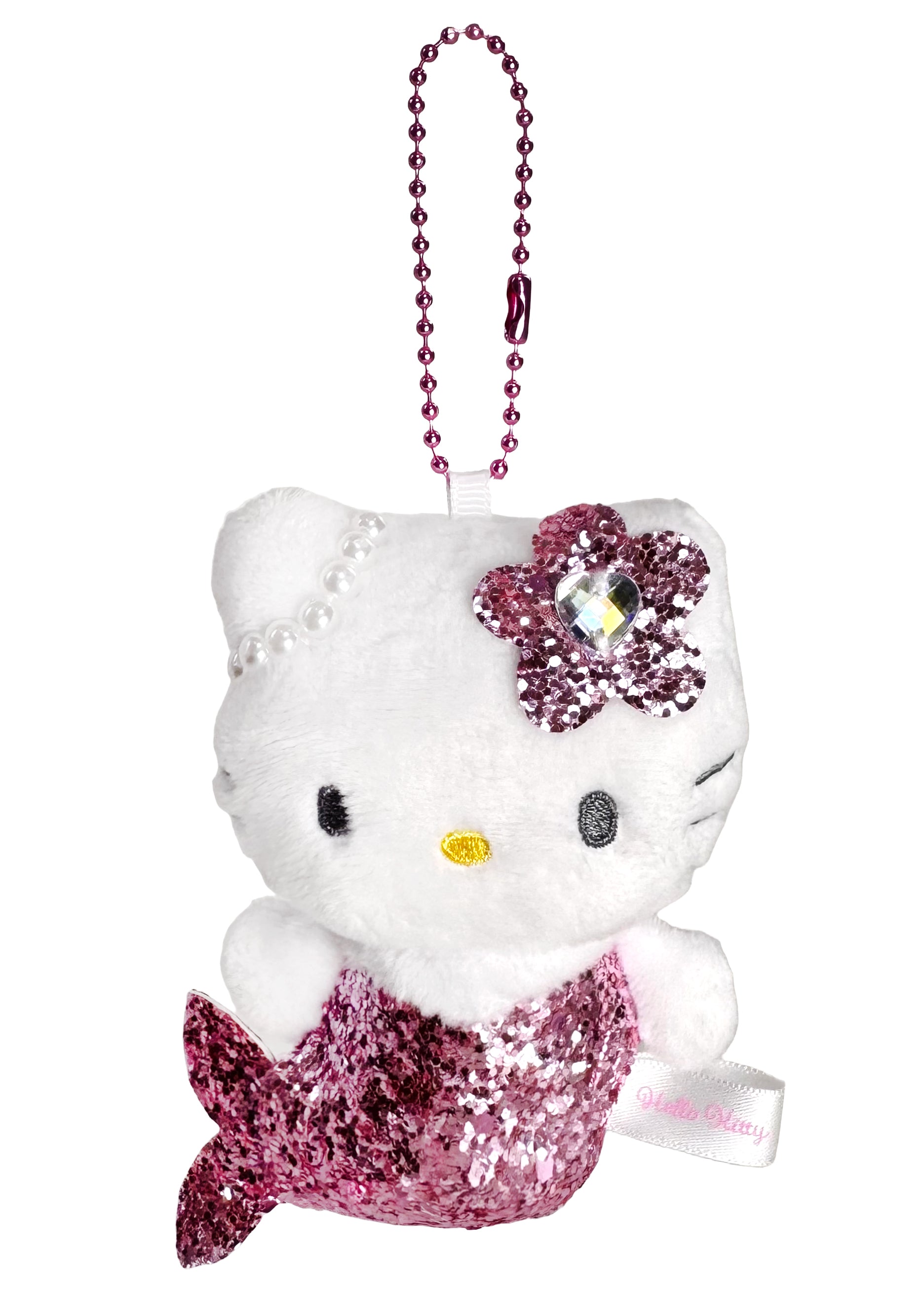 Sanrio Hello Kitty Pink Mermaid Plush Mascot Keychain -Limited Edition ...