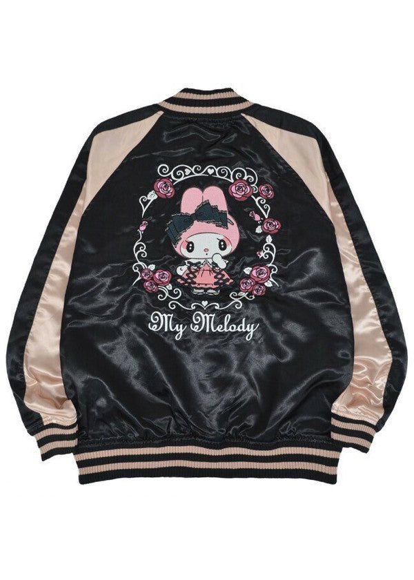 Sanrio My Melody Sweet Lolita Black Pink Bomber Jacket MM1833-714 ...