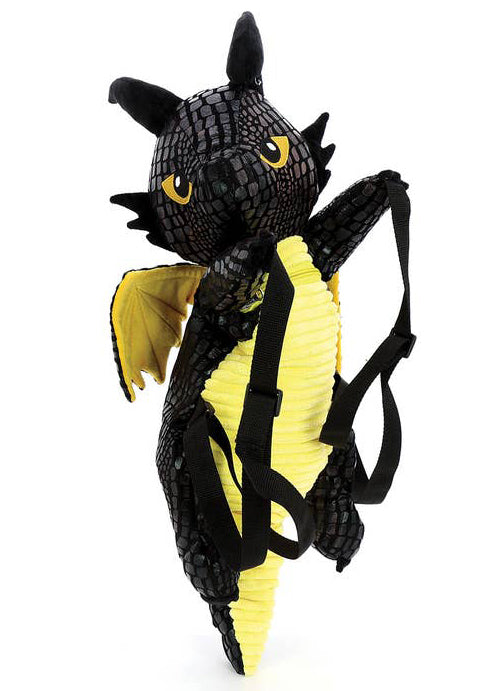 Spookyville Critters Black Dragon Plush Backpack CH83374FR | LASR – LA ...