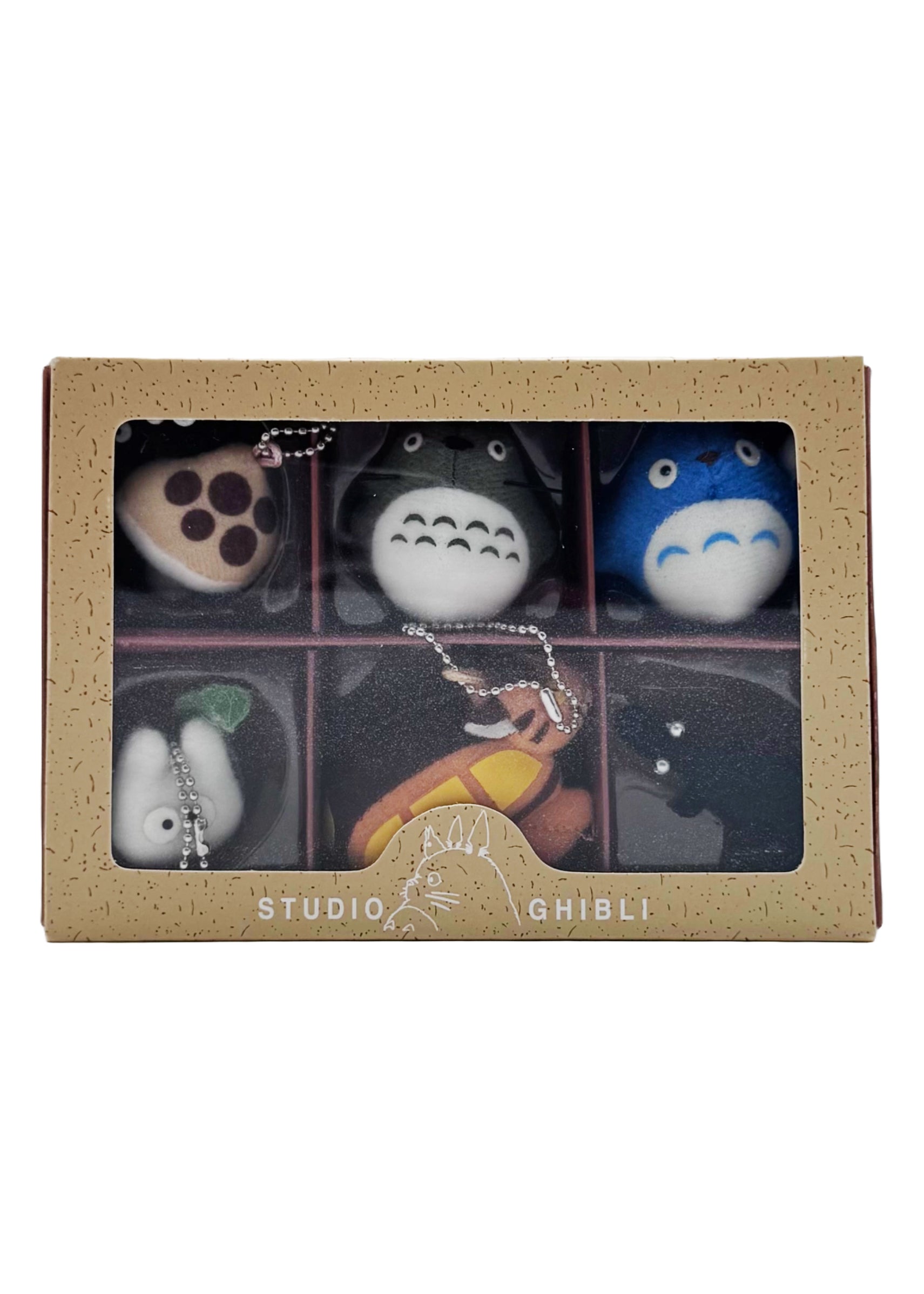 Studio Ghibli Totoro Characters Plush Mascot Keychain 6PC Set HVK-8617 ...
