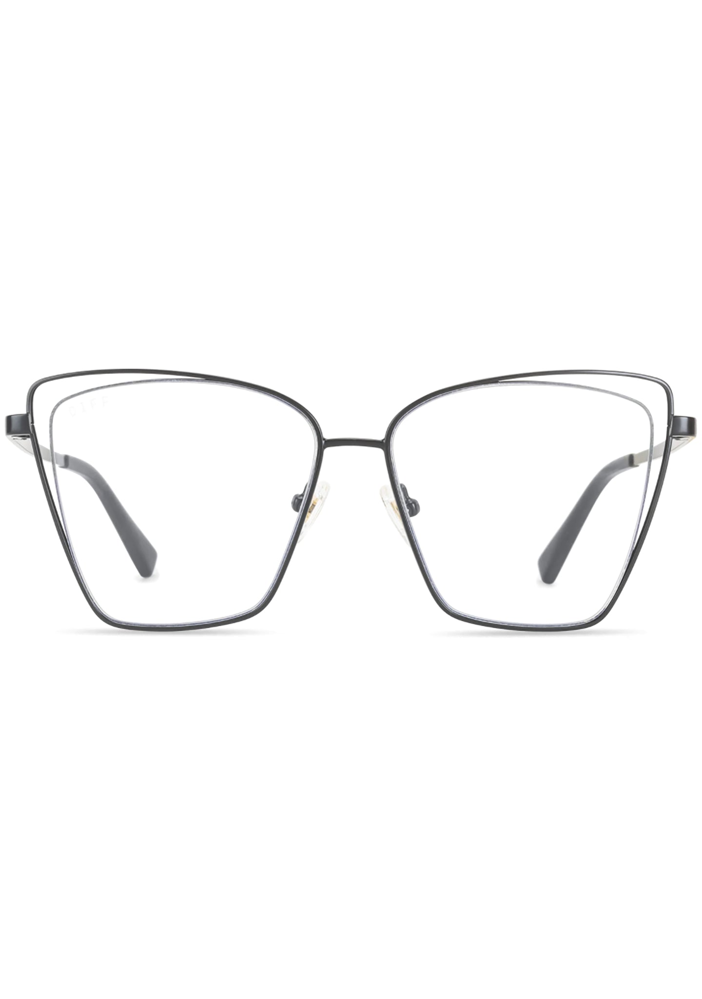 DIFF EYEWEAR | Shop Becky III Blue Light Glasses in Matte Black at ...
