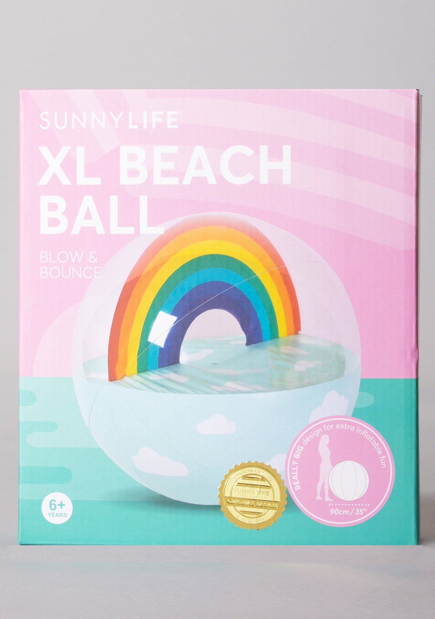 SUNNYLIFE | Shop Sunnylife Rainbow Inflatable Beach Ball XL at ...